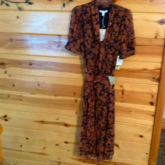 1901 | Dresses | Nwt Navy Bluecaramel Dress | Poshmark